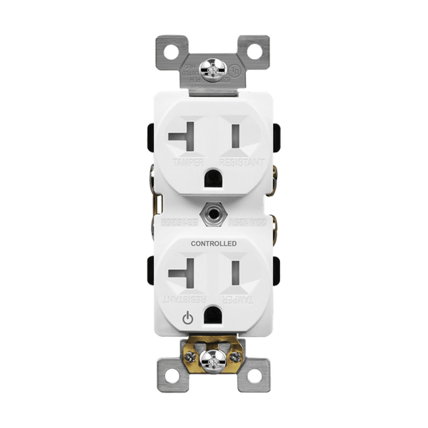 Half Controlled 20A Tamper-Resistant Duplex Style Plug Load Receptacle ...