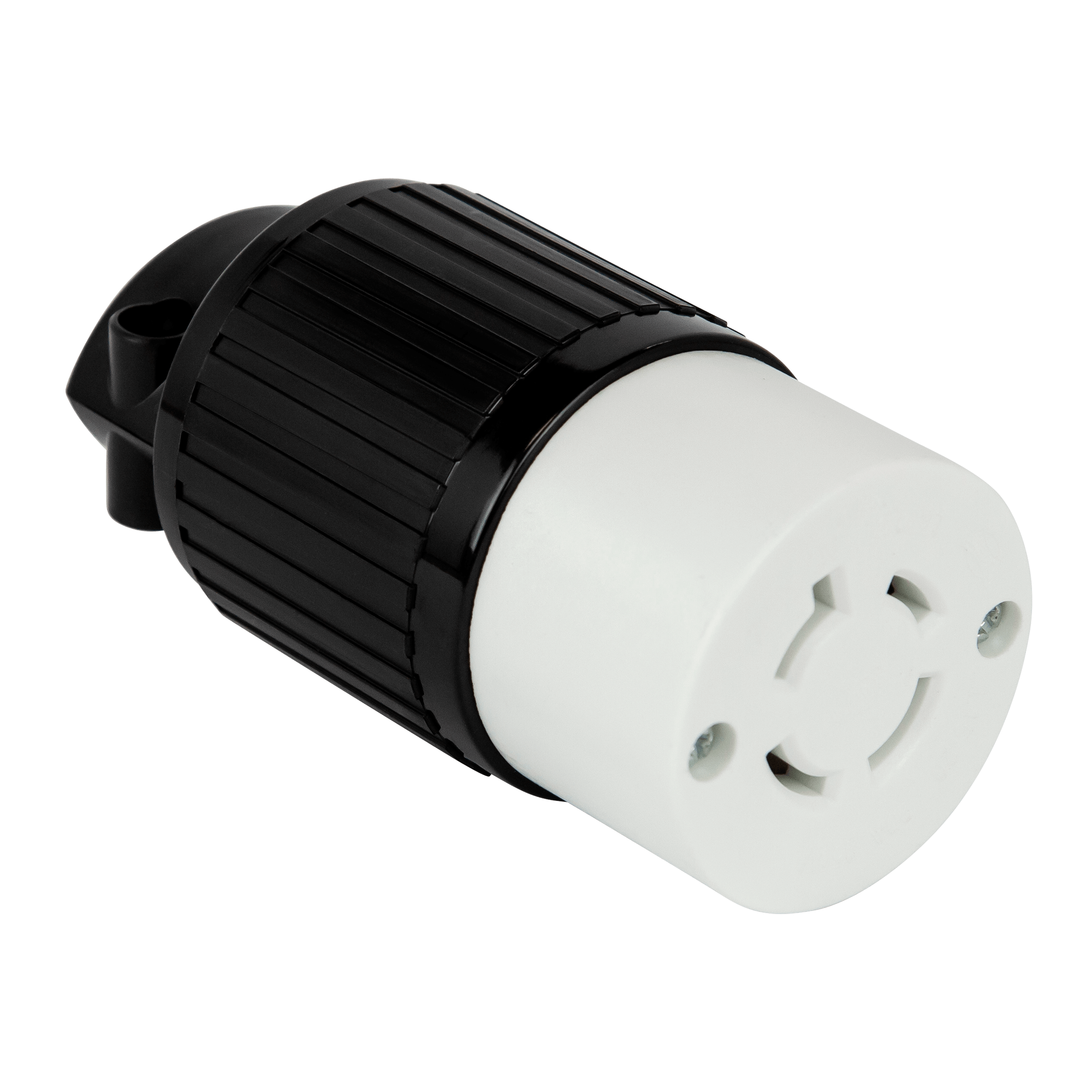 Industrial Grade Locking Cord Connector, 20A, L15-20C (66902) - Enerlites